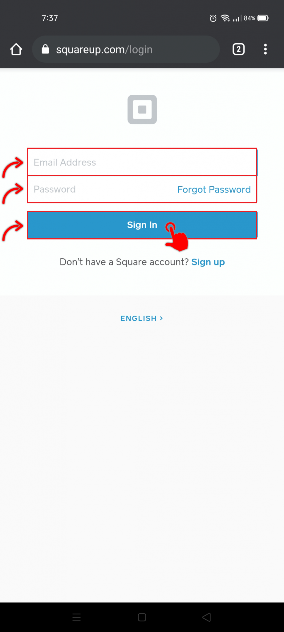 How to Set-up Your Square Account | DeliveryBizConnect Manual