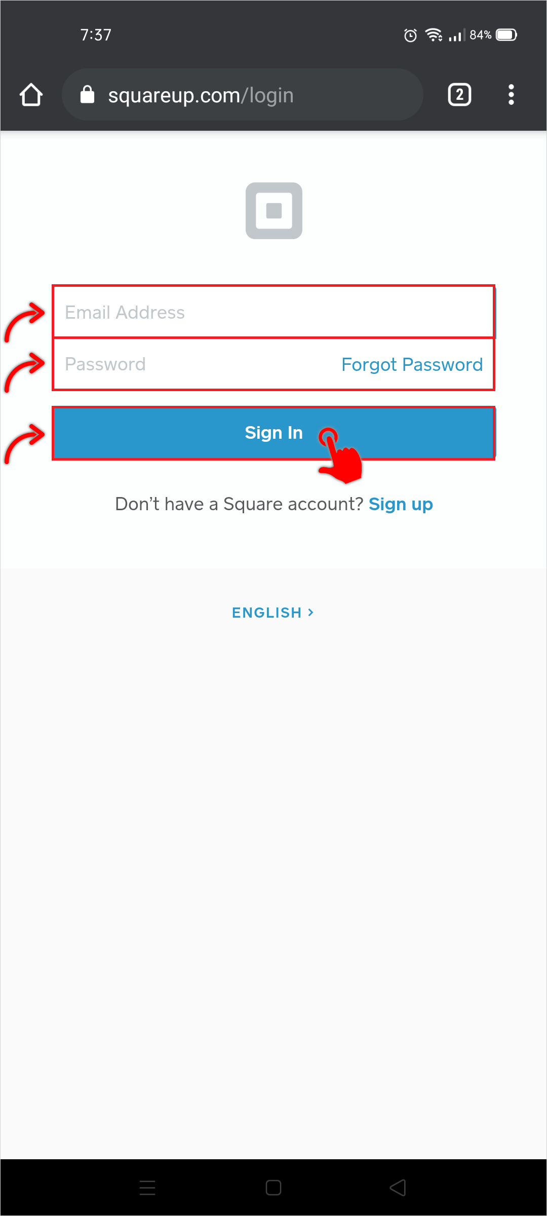 How to Set-up Your Square Account | DeliveryBizConnect Manual
