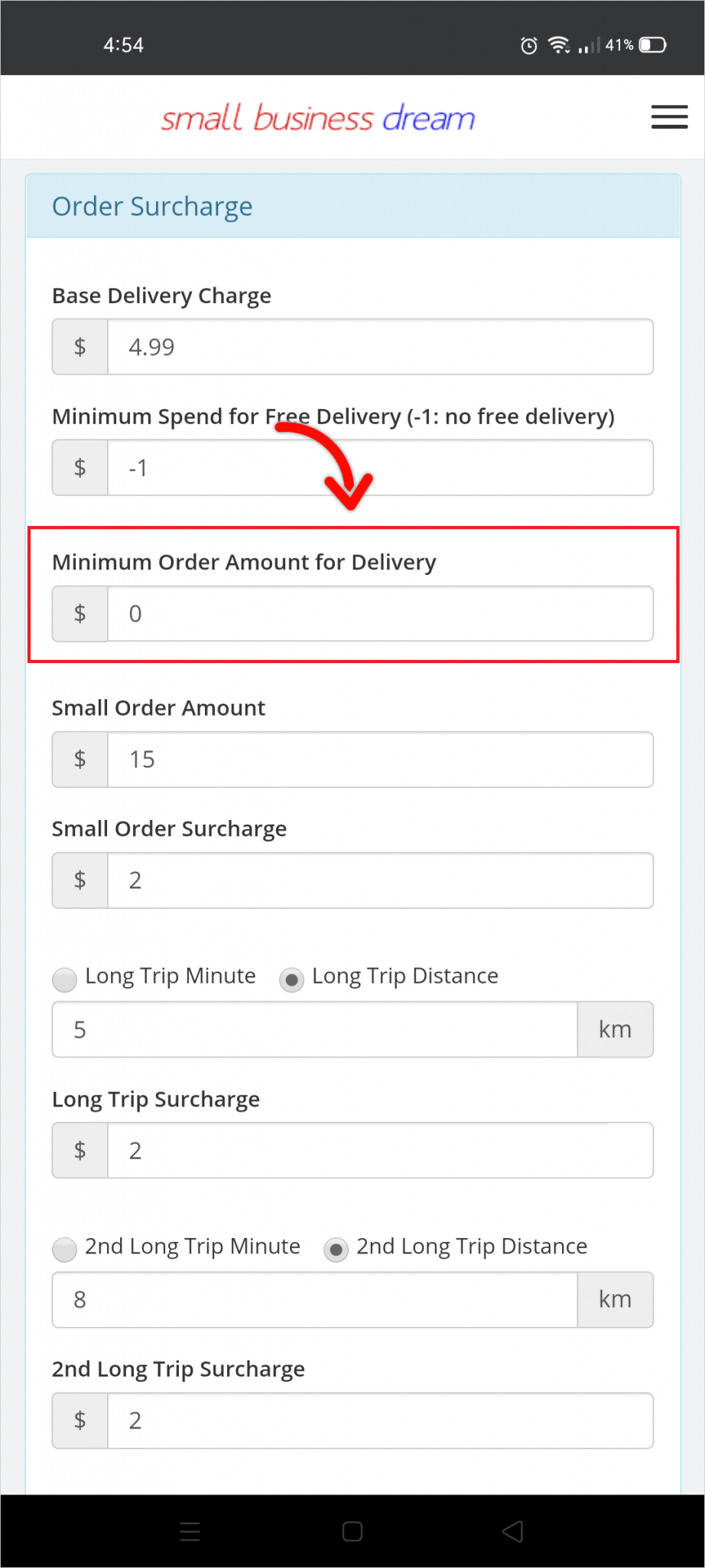 How to Set Delivery Fee - DeliveryBizConnect Manual